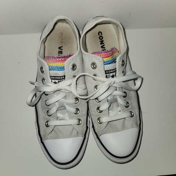 Converse | Shoes | Converse Chuck Taylor All Star Rainbow Multi Tongue ...